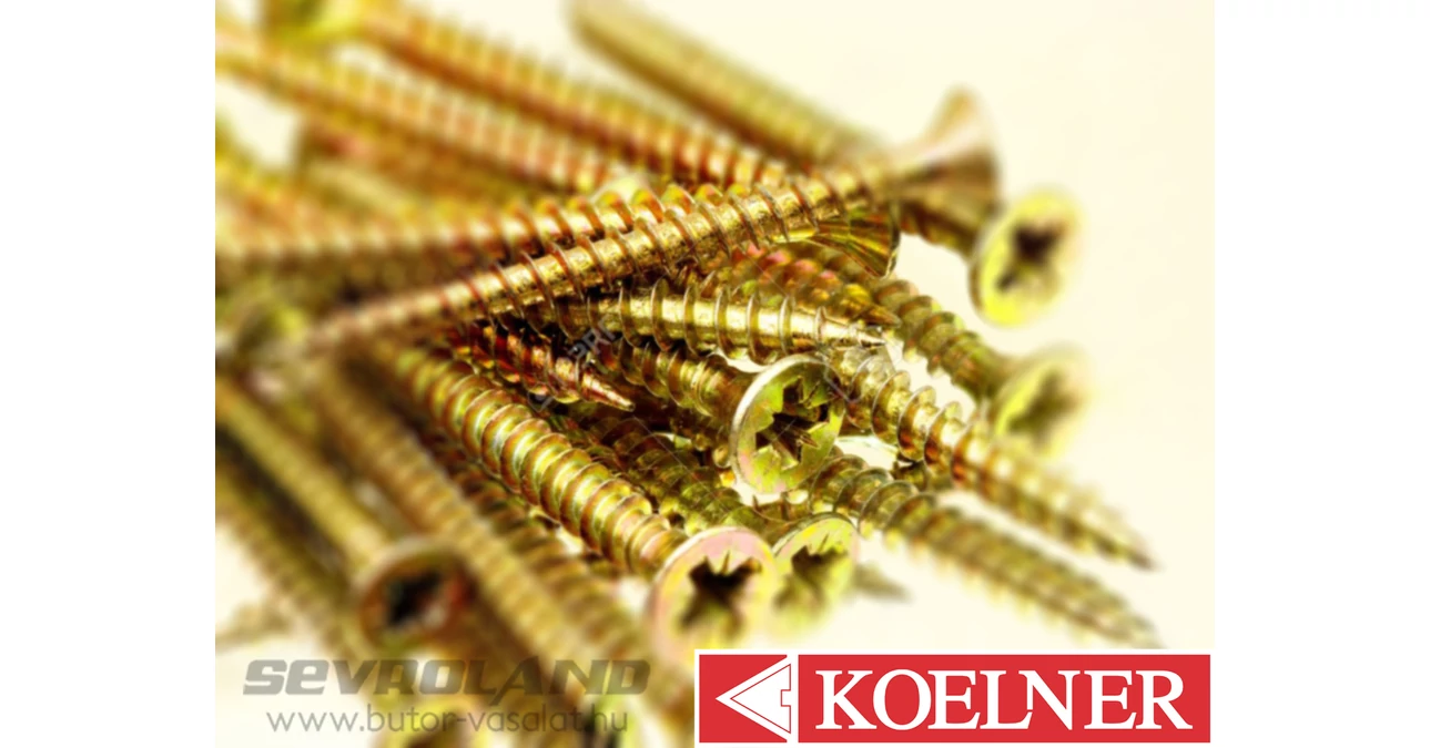 Forgácslap csavar 3,5 x 45 mm 500 db - Forgácslap csavarok